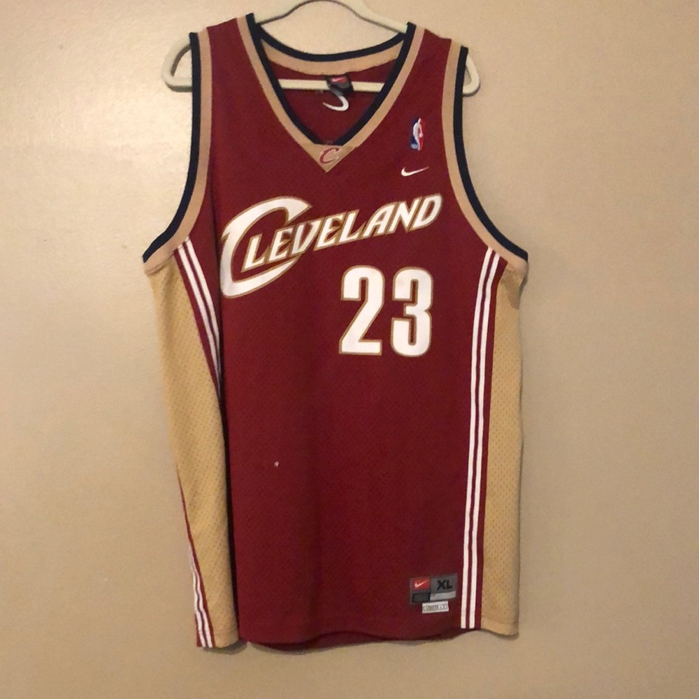 Vintage Nba Nike Lebron James Xl Cleveland Jersey - Gem